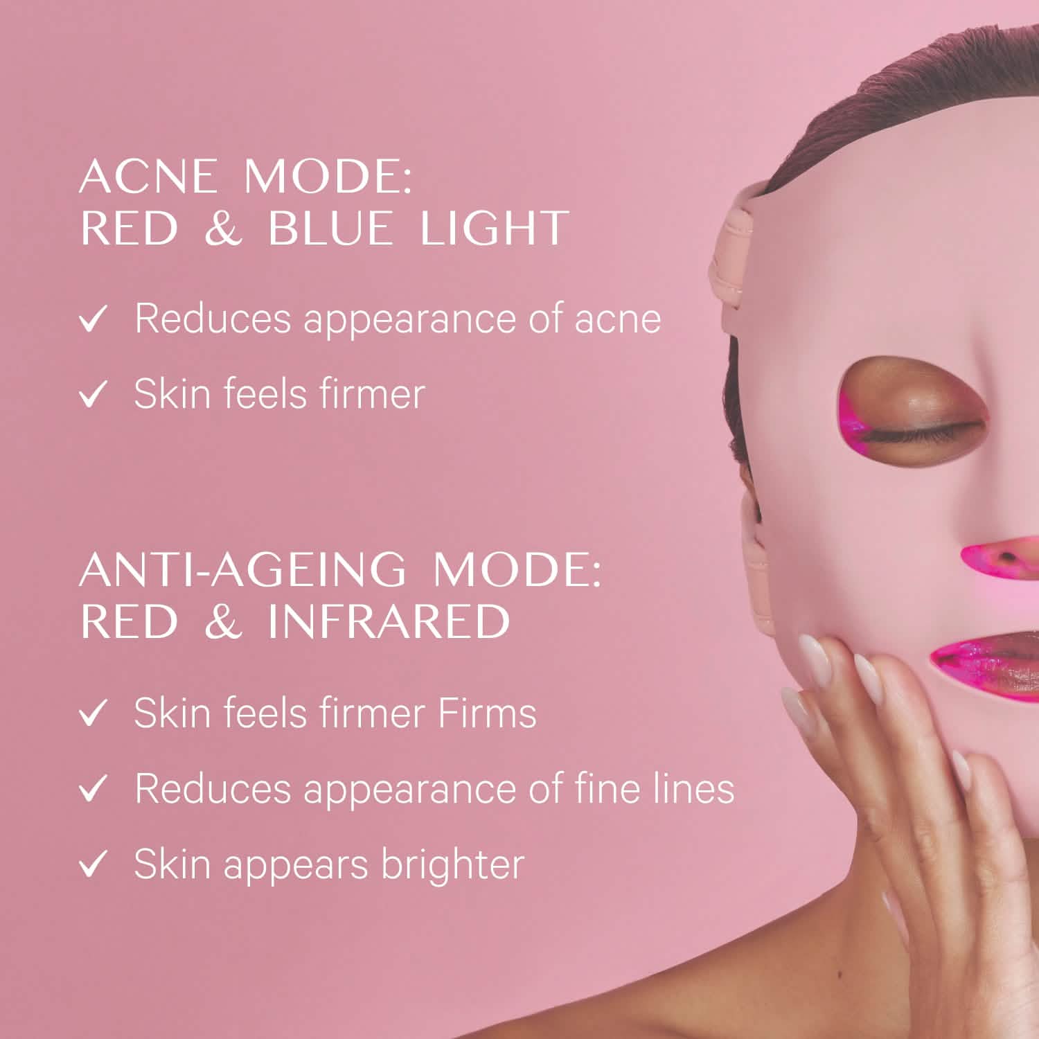 LightMAX Supercharged LED Mask 2.0 | MZ Skin LED Face Mask – MZ SKIN ...